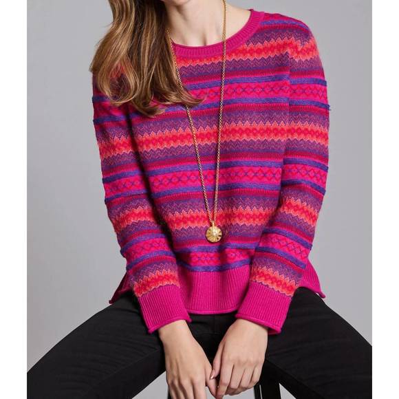 Tyler Boe | Sweaters | New Tyler Boe Fairisle Edged Crewneck Sweater In ...